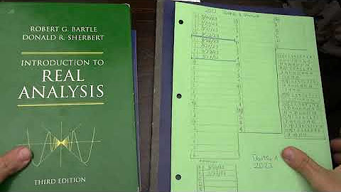 Real Analysis Bartle and Sherbert - YouTube