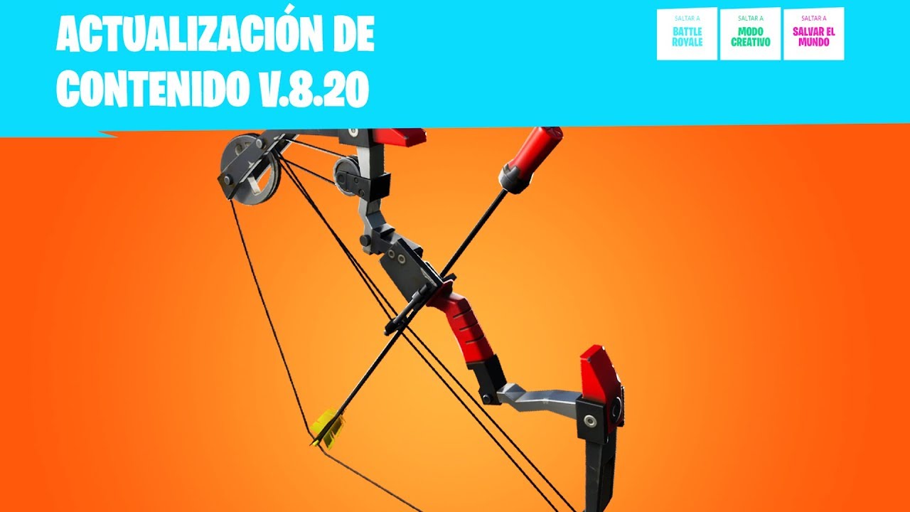NOTAS DEL PARCHE - NUEVO ARCO EXPLOSIVO - FORTNITE ACTUALIZACIÓN - YouTube