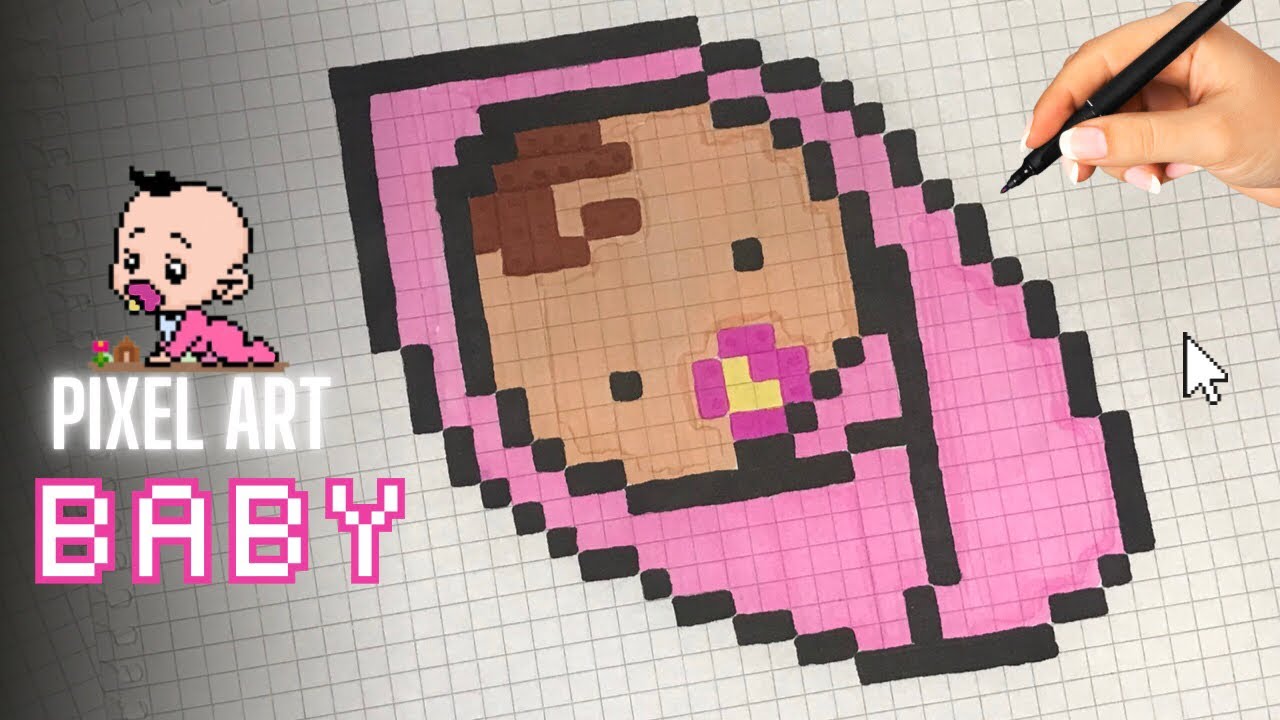 Pixel Art Tutorial: Drawing A BABY - YouTube