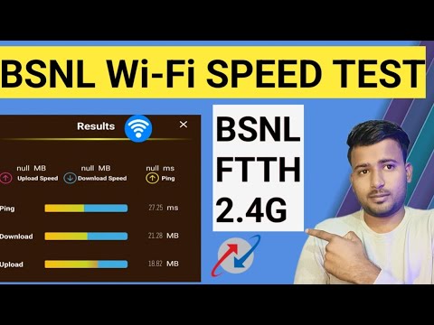 Bsnl wi-fi speed test kaise kare|Bsnl ftth speed test 2.4g|wi-fi speed ...