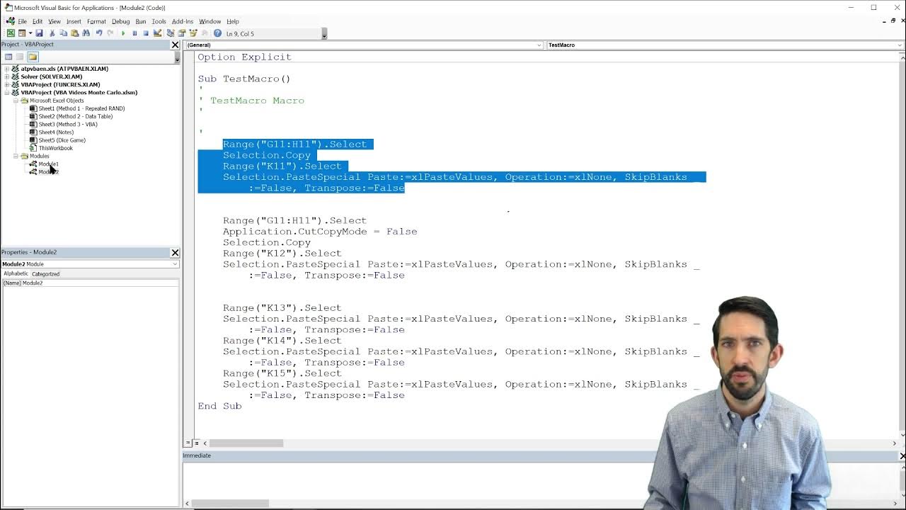 Monte Carlo VBA: Copy Paste - YouTube