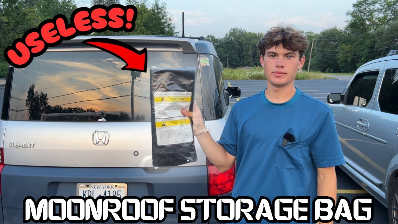 Honda Element Accessory Review Episode 11 | Moonroof Storage Bag - YouTube