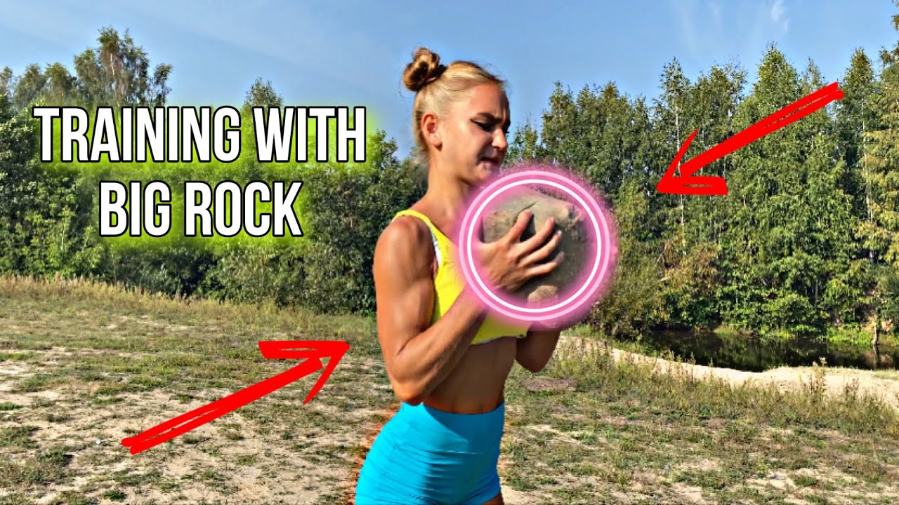 Training with big rock - YouTube