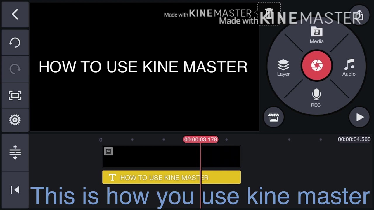 How to use kine master - YouTube