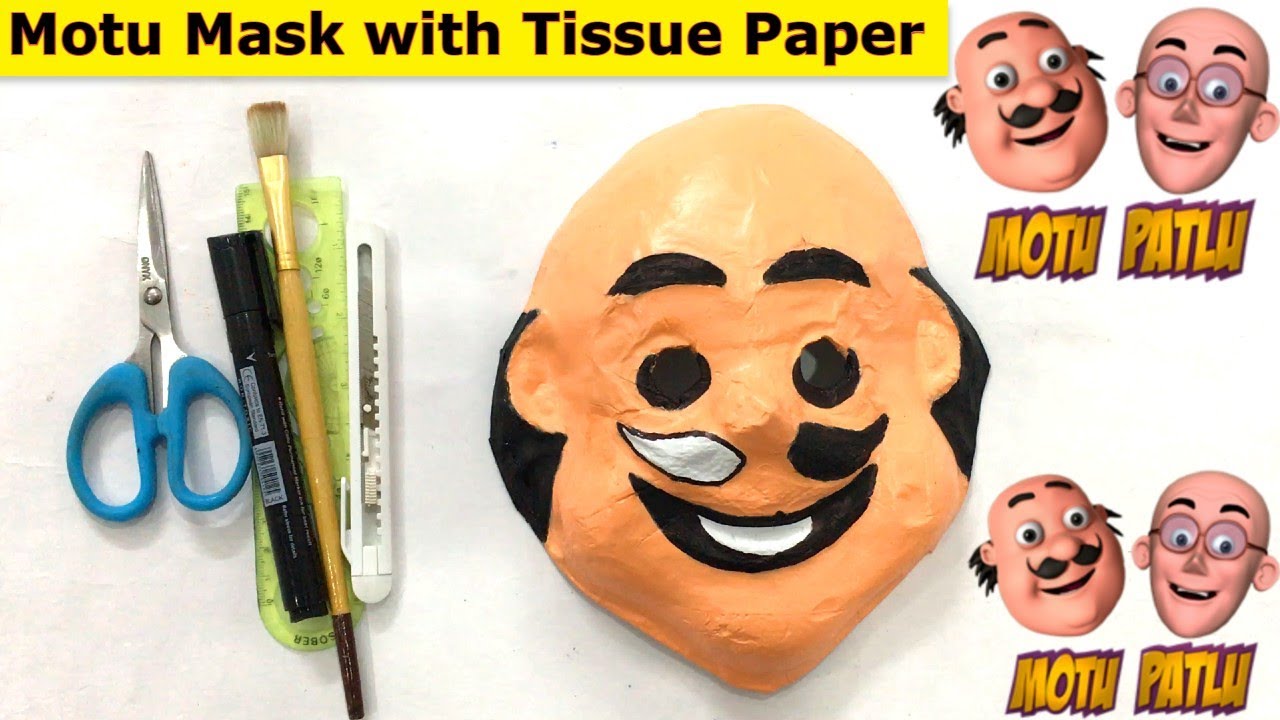 Motu Mask Face Mask | How to make Motu Mask | How to make Easily Motu ...