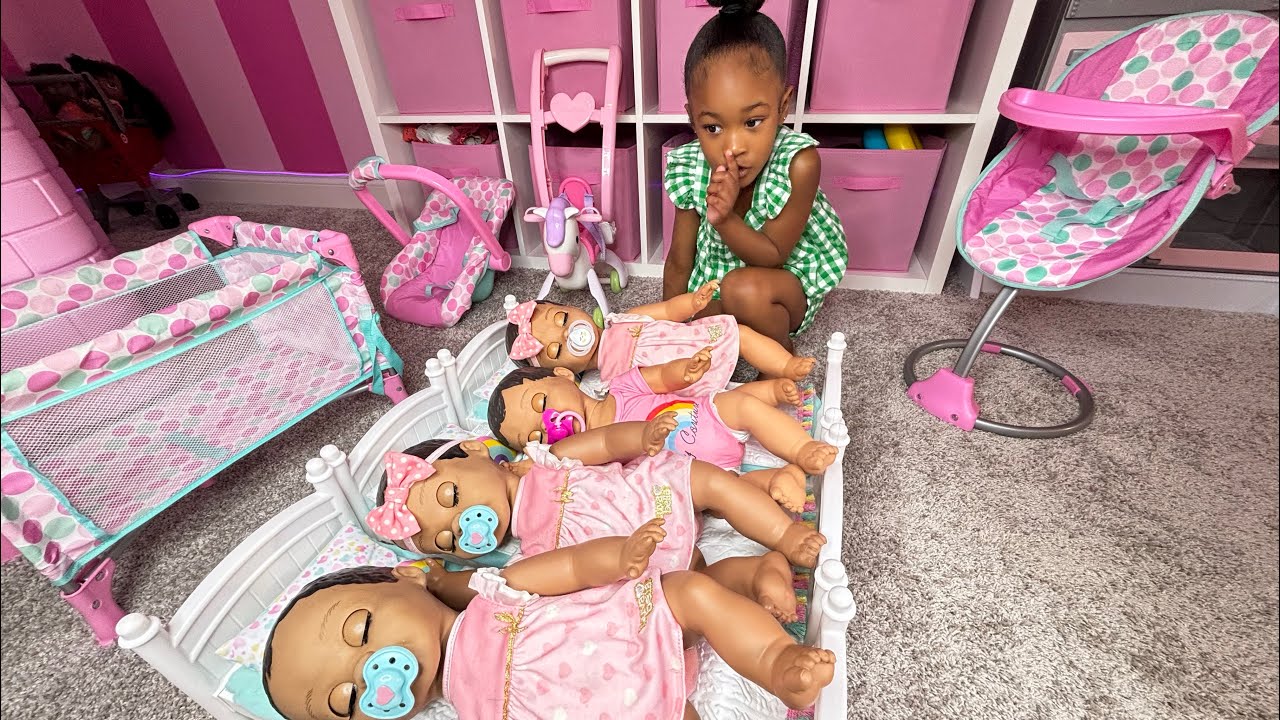 Luvabella Doll’s Daycare!! Feeding & Changing Diapers | Dream Dior’s ...