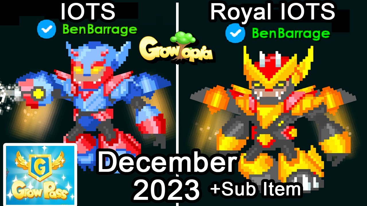 Growtopia | Royal Beastformer + Beastformer + Sub Item (December 2023 ...