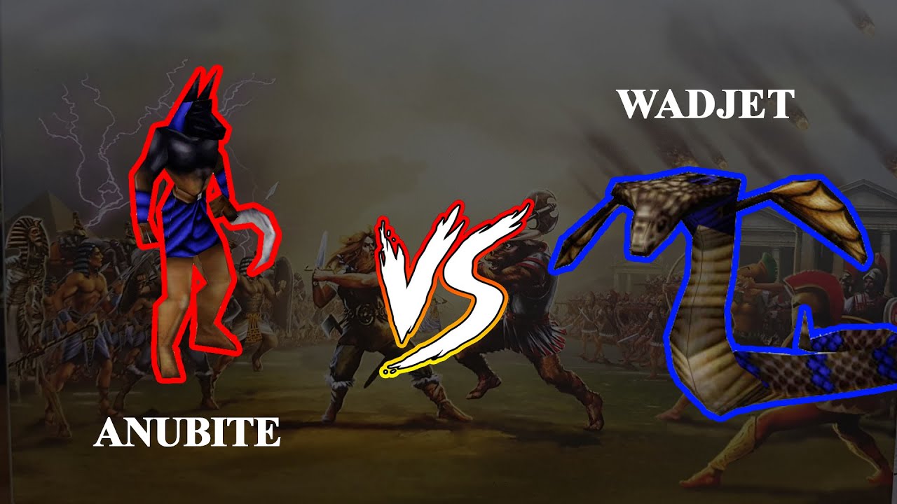 Age of Mythology - Anubite vs Wadjet - YouTube