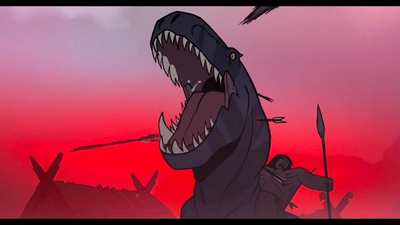 Caveman and Her Pet T-Rex Attack on Human Village| Primal season 2 ...