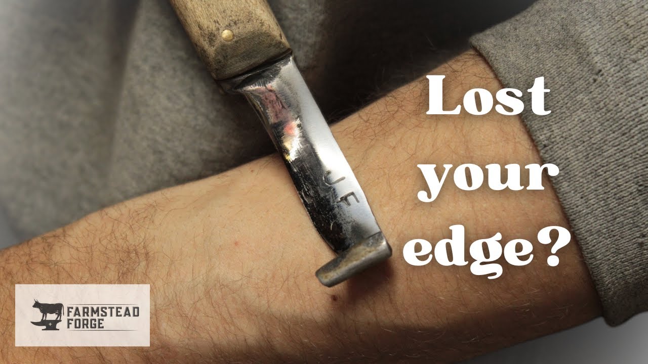 Hoof knife: How to rework your edge to keep it sharp longer - YouTube
