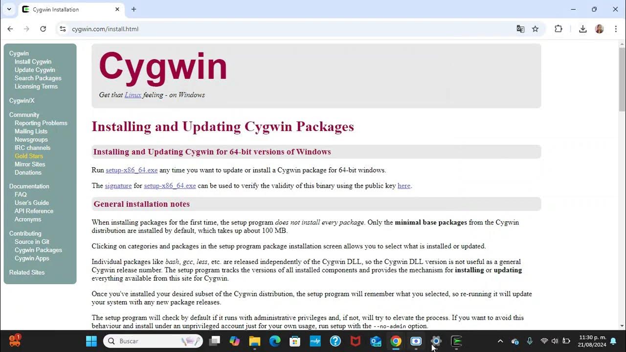 Descargar Cygwin - YouTube