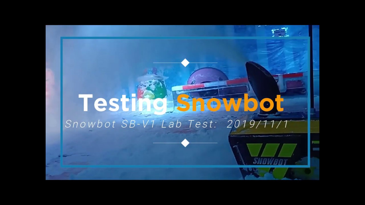 We tested Snowbot SB-v1 - YouTube