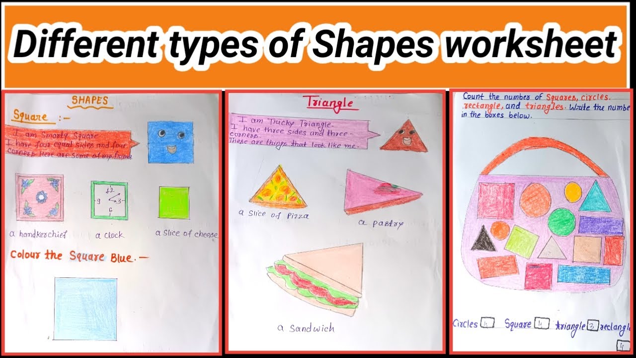 shapes worksheet for lkg and ukg kids?latest worksheet on shapes.#lkg # ...
