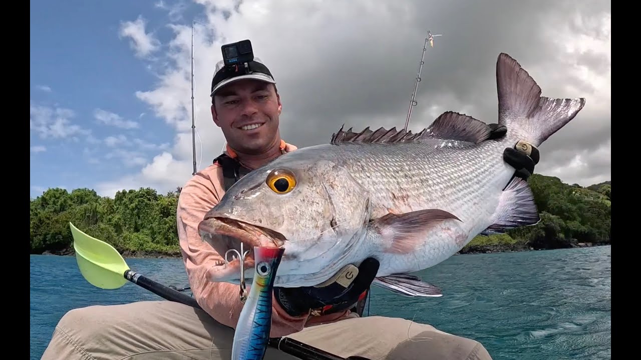 Top Water and Jigging from the Kayak in the Pacific - Fiji DIY Fishing ...