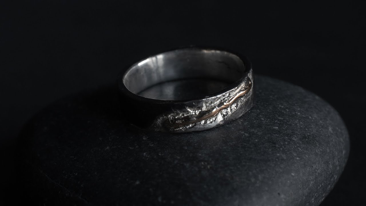 How I made "The Veined Scar", a 500$+ silver & gold ring - YouTube