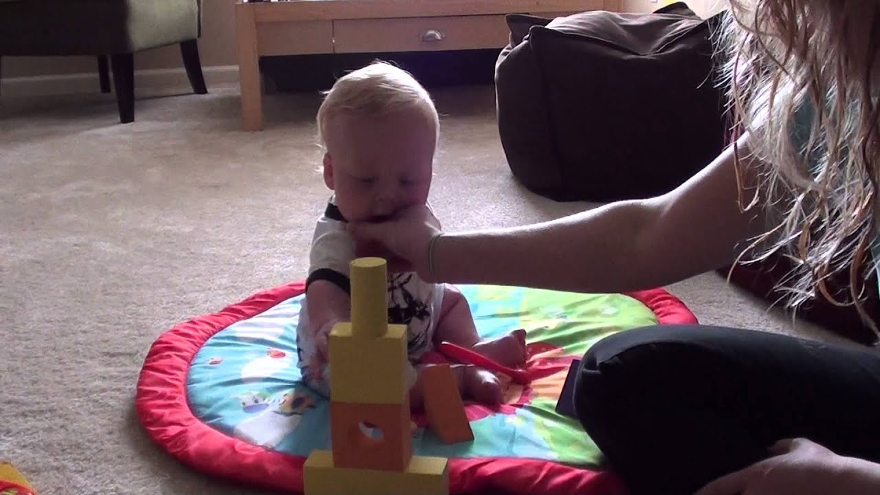 Knocking over Blocks - YouTube