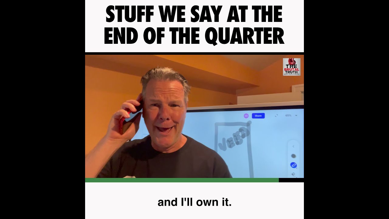STUFF WE SAY AT THE END OF THE QUARTER - SALES COMEDY - YouTube