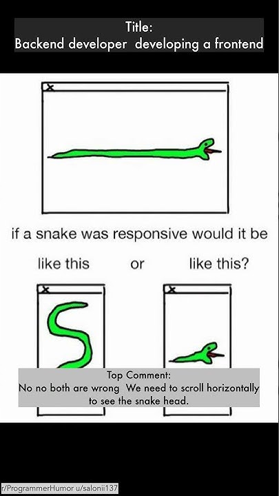 Backend developer - developing a frontend - Best of r/ProgrammerHumor for Oct 5th 2022! - YouTube