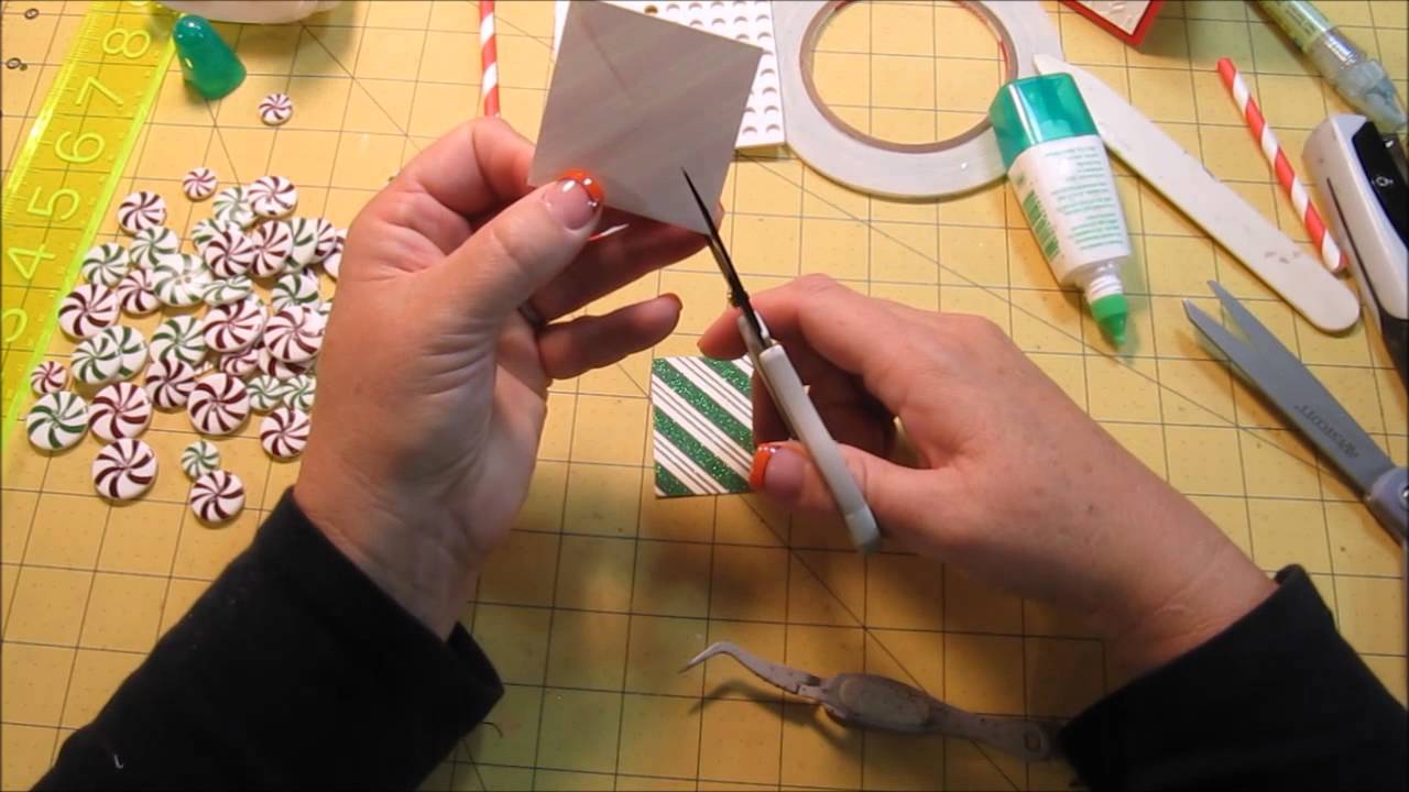 Christmas 2014 Cards and Crafts Series - Candy Cane Pinwheel - YouTube