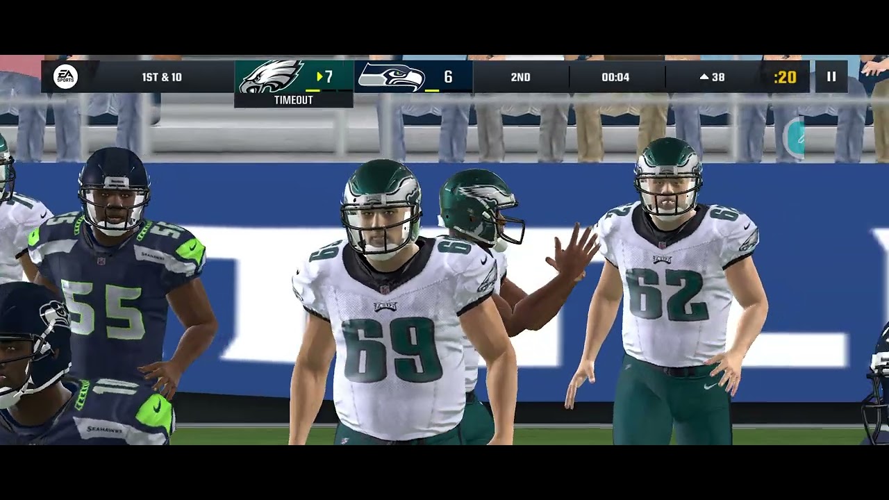 ALL Madden 24 Season Philadelphia Eagles VS Seattle Seahawks Full Game ...