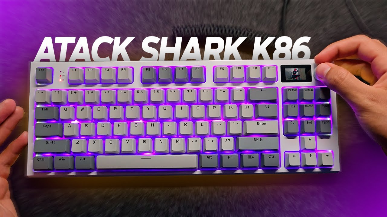 Teclado Mecânico Attack Shark K86: Melhor Custo-Benefício com Telinha ...