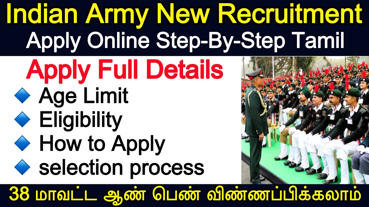 Indian Army Apply In Tamil | Indian Army agniveer | Indian Army NCC ...