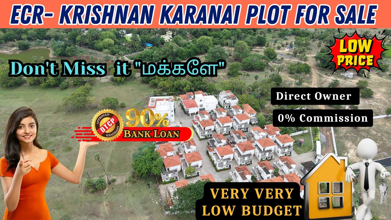 ECR-Krishnan Karanai Near By pattipulam Bus Stop Plot For Sale# Plot ...