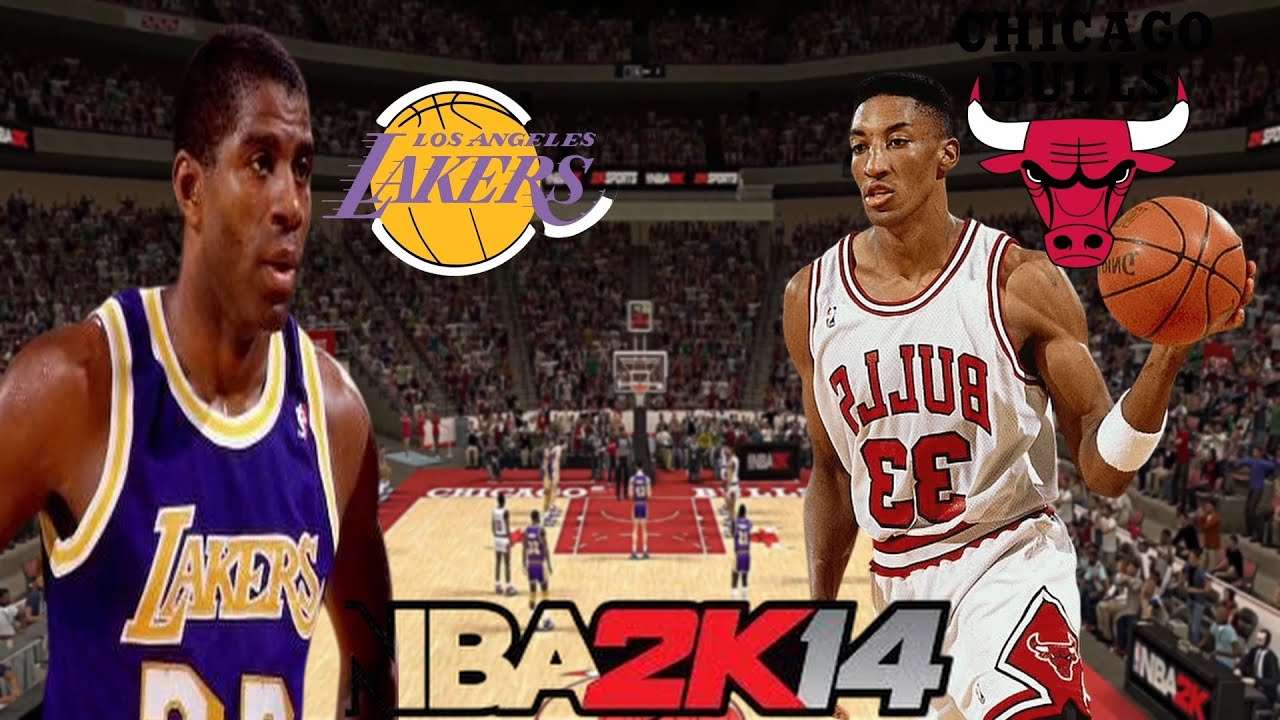NBA 2k 2014 - La Lakers '87 vs Chicago Bulls '88 - YouTube