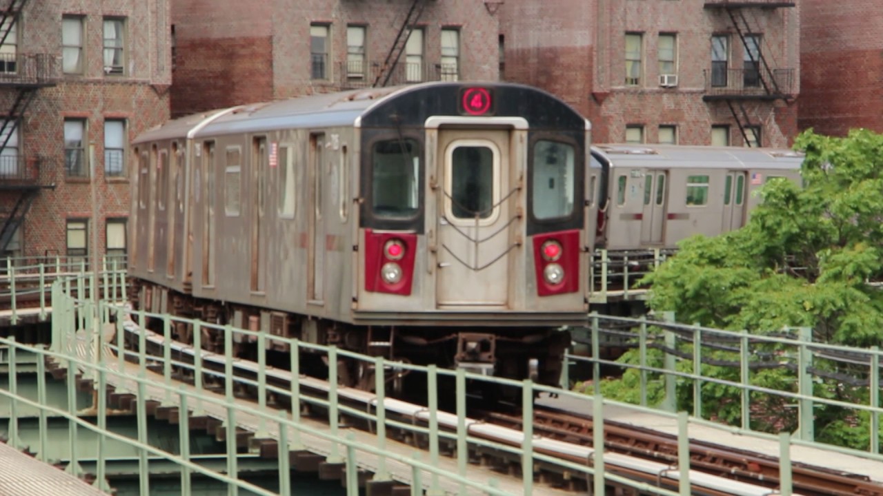 R142 (4) Train at Saratoga Avenue - YouTube