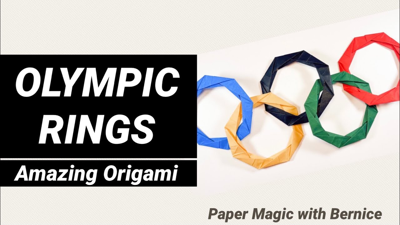 #Shorts | Paper Folding Olympic Rings | How to do Olympic Rings ...