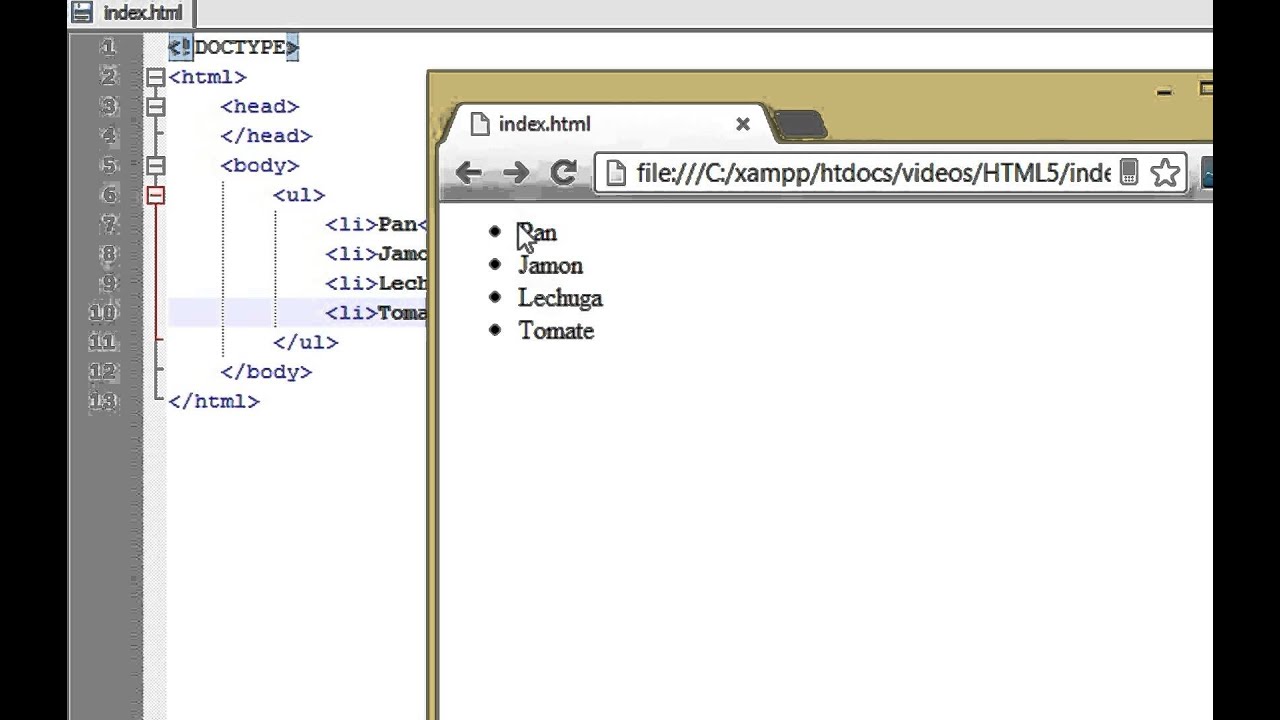 Tutorial HTML5 13 - Listas ordenadas - YouTube