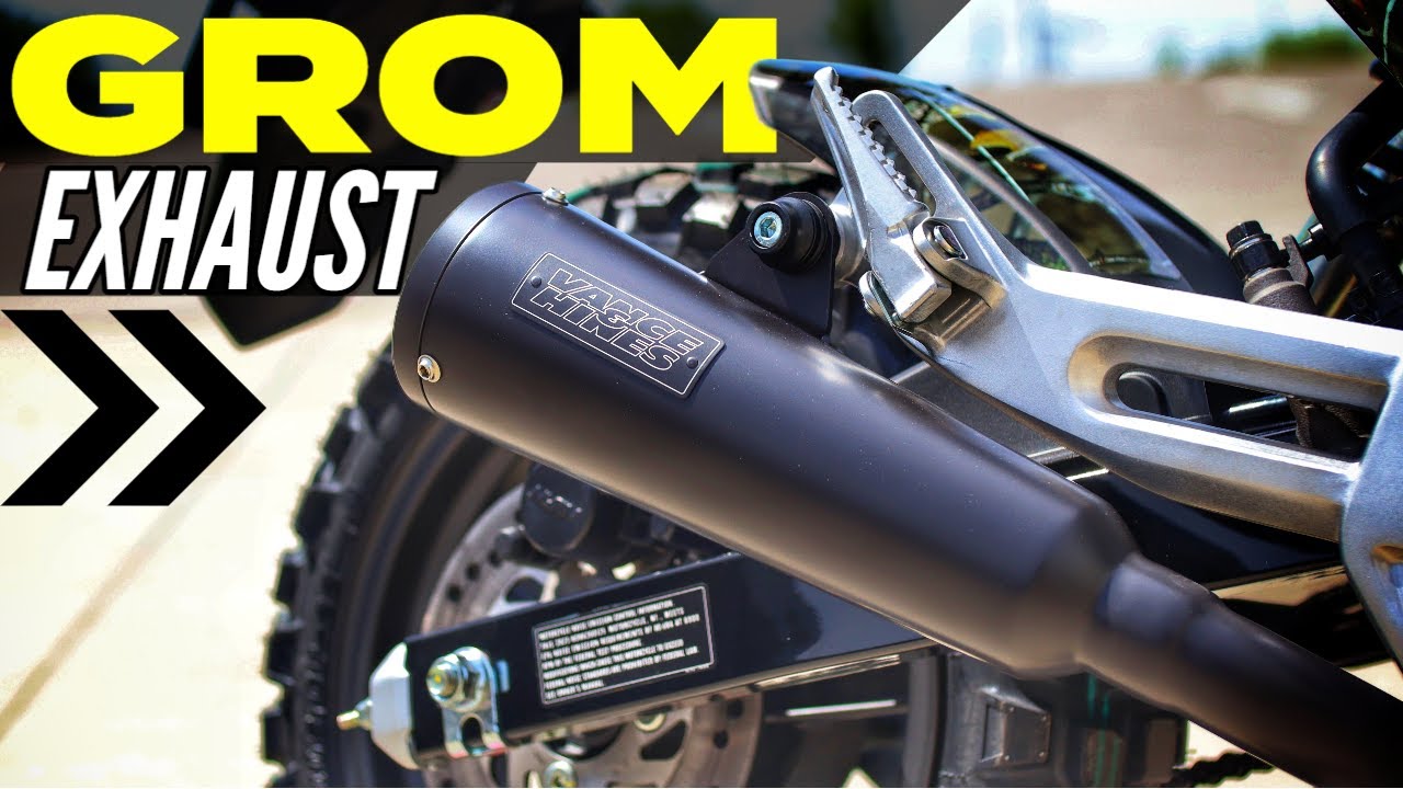 New 2023 Honda Grom 125 Exhaust Sound: VANCE & HINES Upsweep Slip On ...