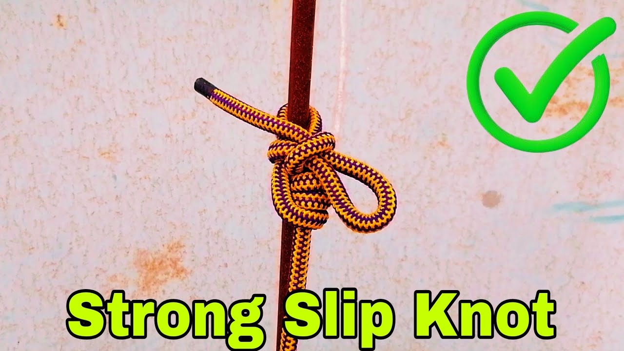 A Strong Slip Knot DIY At Home | MHK Satisfying DIY #knots - YouTube