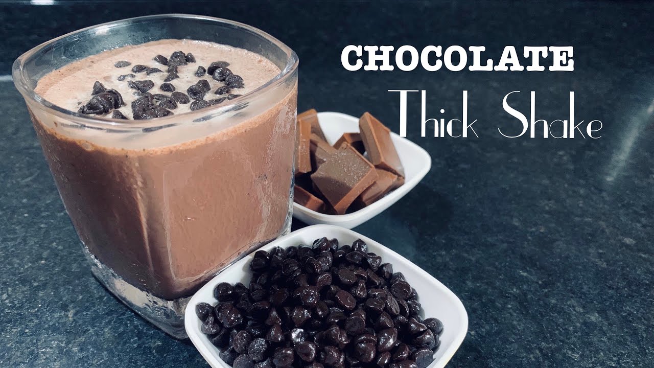 Chocolate Thick Shake | Choco Chips Thick Shake | Chocolate Desert ...