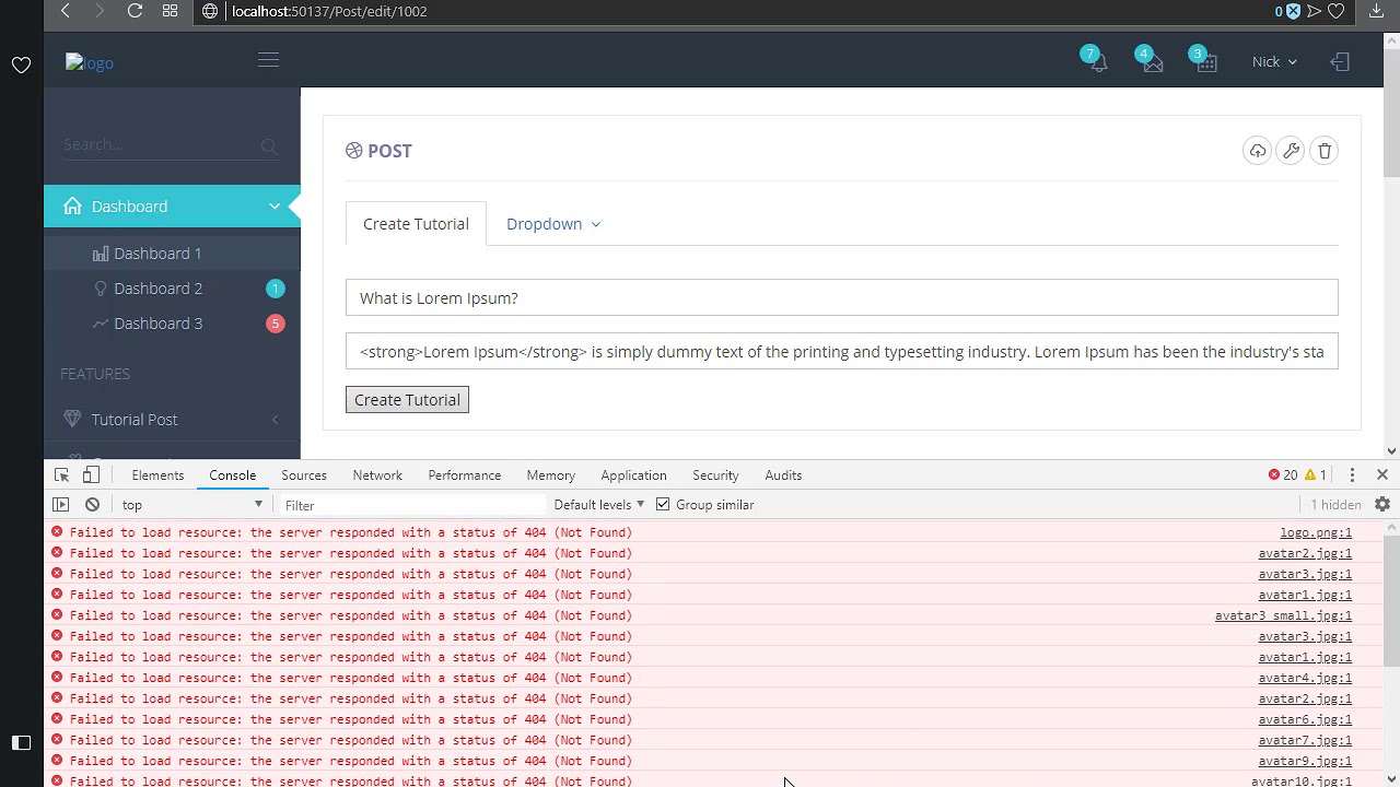 154 Asp Net Mvc Update Edit Page With New Matronics Layout Theme Youtube