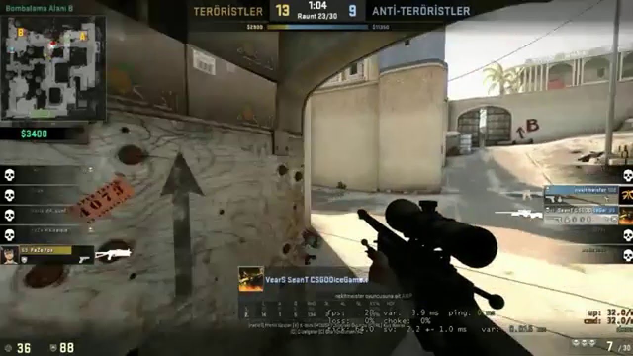 Cs GO ; 4K Awp Only No Scope My Awp Skill (Zeant) - YouTube