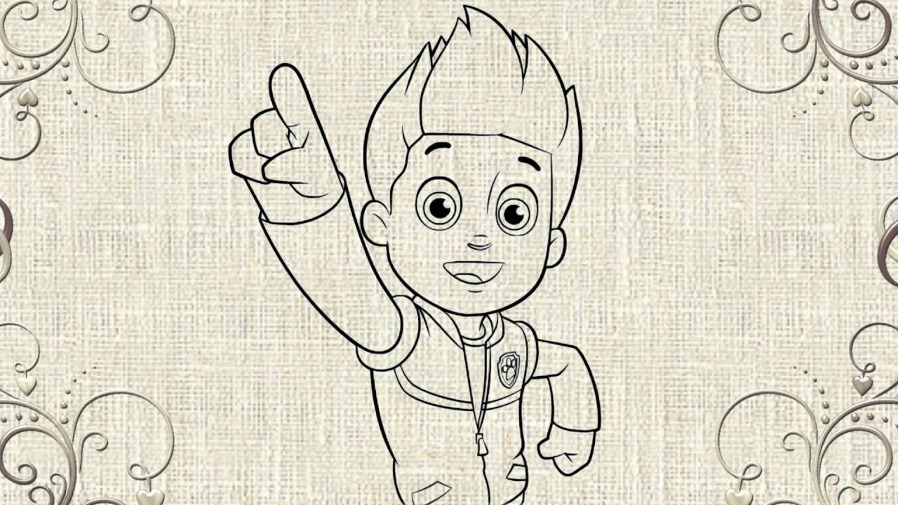 Paw Patrol - How to draw Ryder - YouTube