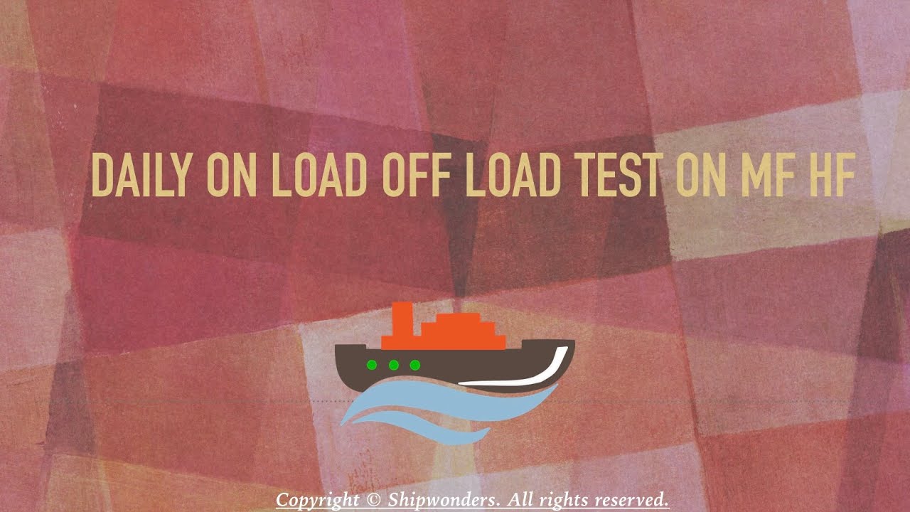 Daily On load - off load test on MF/HF - YouTube