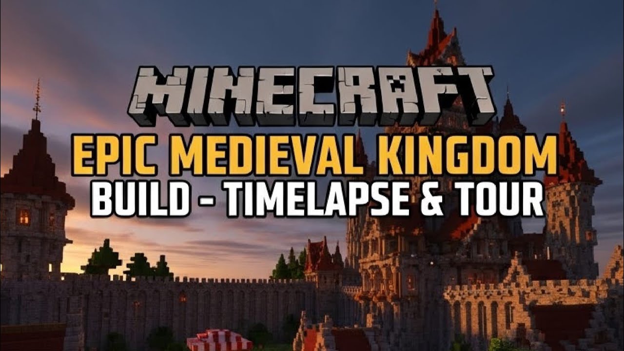 Minecraft Epic Medieval Kingdom Build - Timelapse & Tour - YouTube