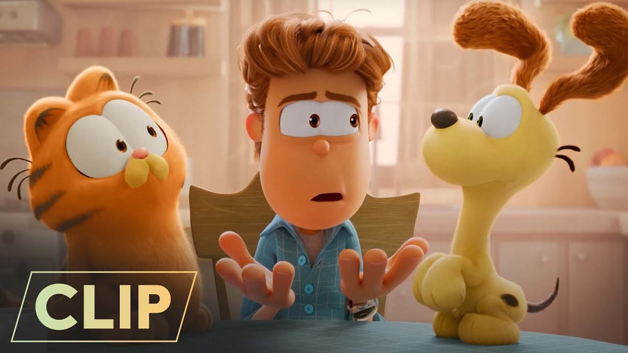 The Garfield Movie (2024) | Garfield's Reunion | Chris Pratt, Nicholas ...