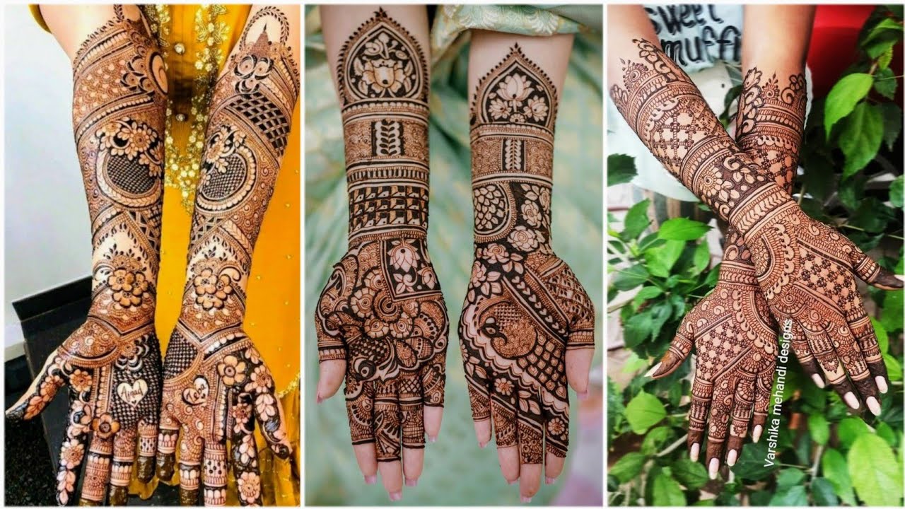 Bridal Front Hand Mehndi Design/Indian Mehndi Design/Bridal Full Hand ...
