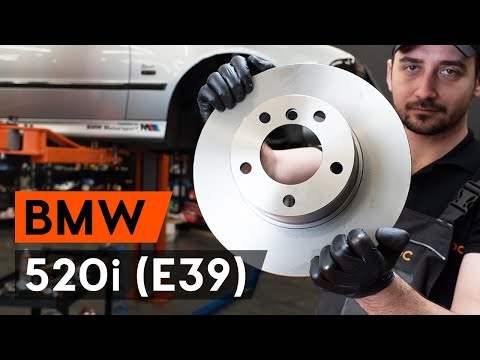 Hoe een vooraan remschijven op een BMW 520i (E39) [AUTODOC-TUTORIAL]