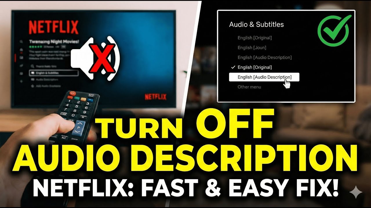 How to Turn Off Audio Description on Netflix (Quick & Simple) - YouTube