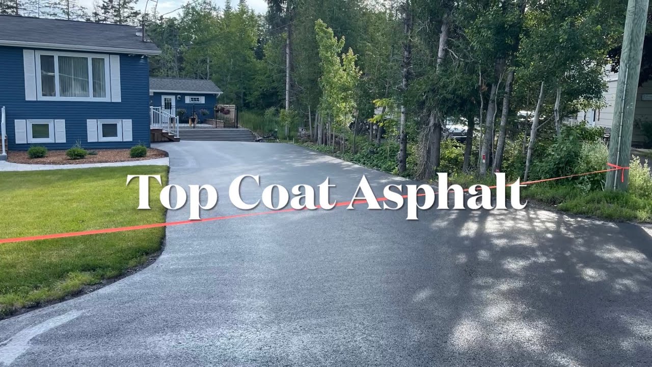 Top Coat Asphalt Trailer - YouTube