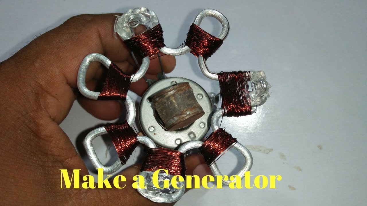 make a generator with magnets and copper wire output 16 3 volt new ...