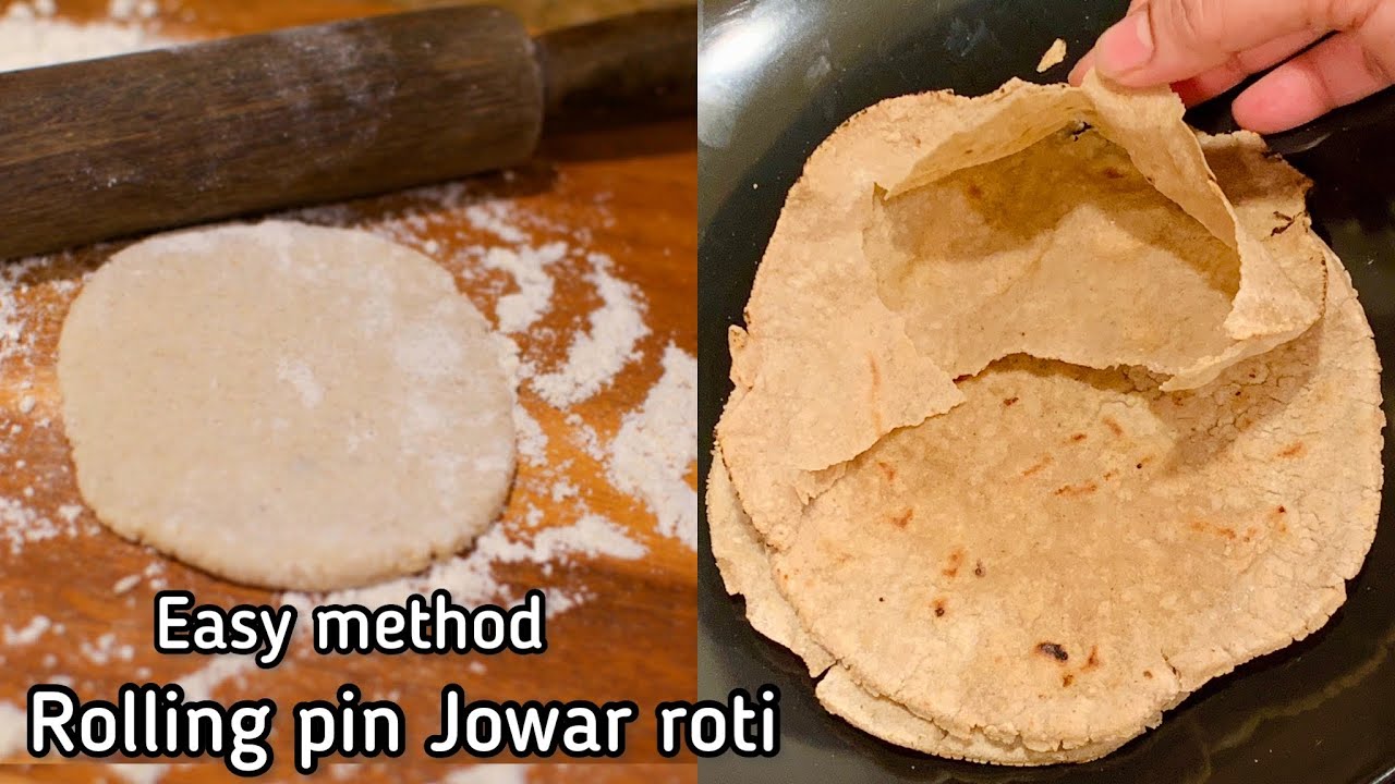 Easy way of making Jowar Roti | Jowar roti with rolling pin | Soft ...