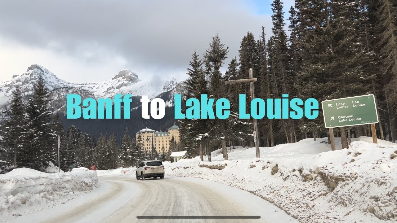 Driving from Banff to Lake Louise 🚘 🇨🇦 - YouTube