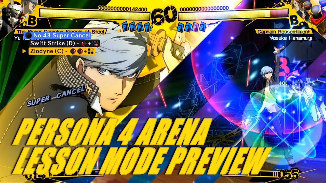 Persona 4 Arena Lesson Mode Playthrough - YouTube