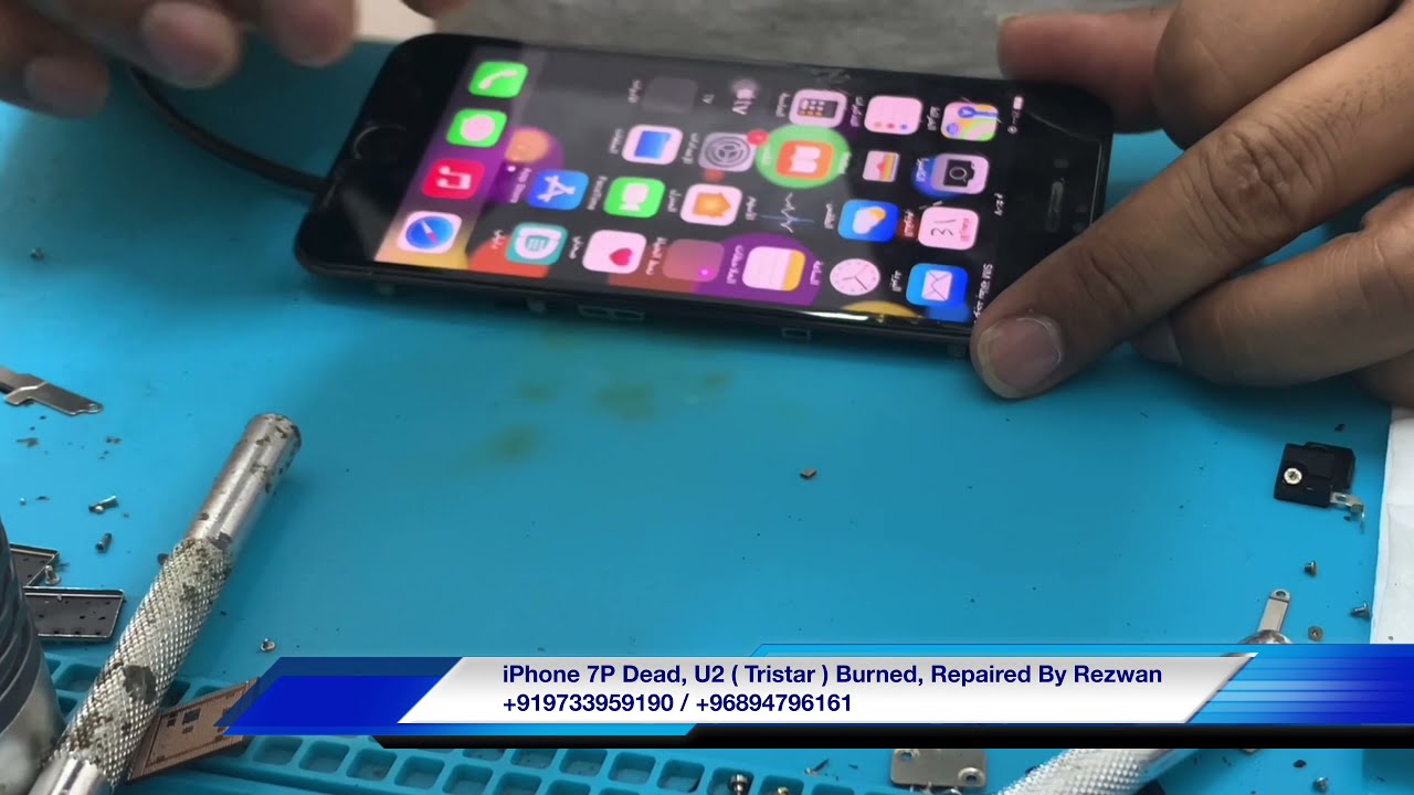 Repair iPhone 7 Dead U2 Tristar Burned - YouTube