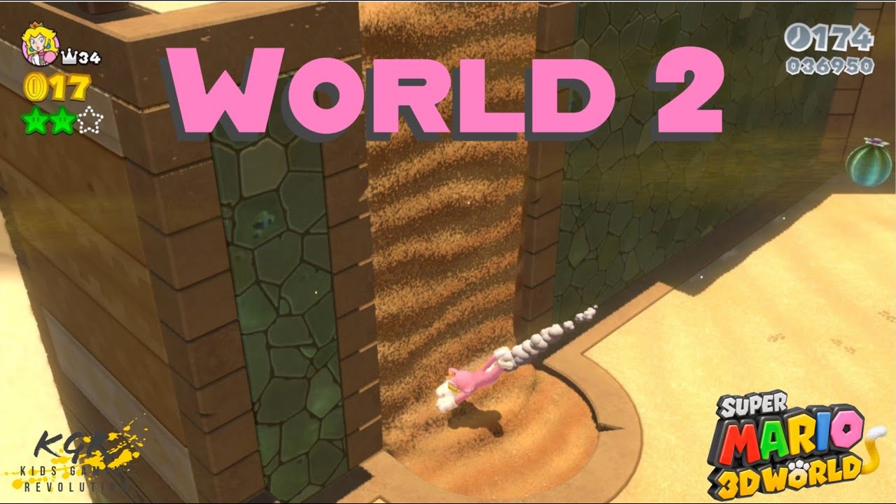 World 2 Princess Peach. Super Mario 3D World Gameplay and Walkthrough ...